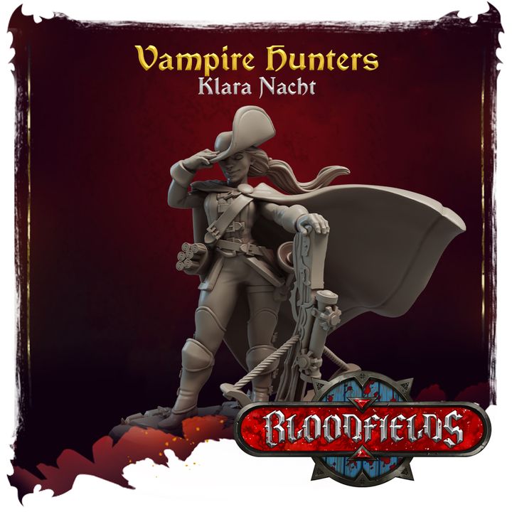 3D Printable Vampire Hunters - Klara Nacht - Additional Miniatures by Titan Forge Miniatures